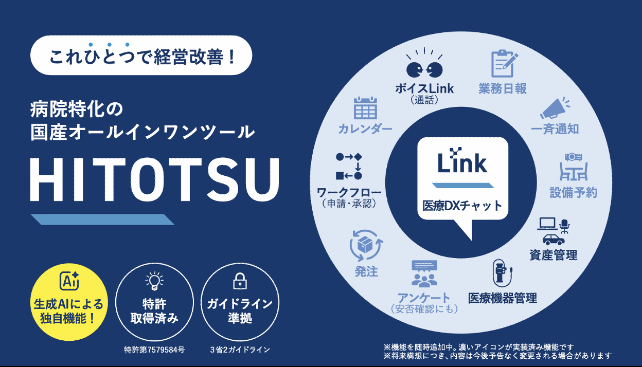 医療機器・資産管理システム HITOTSU Asset | 全国のユーザーの声で日々進化する、医療機器・資産管理システム HITOTSU Asset